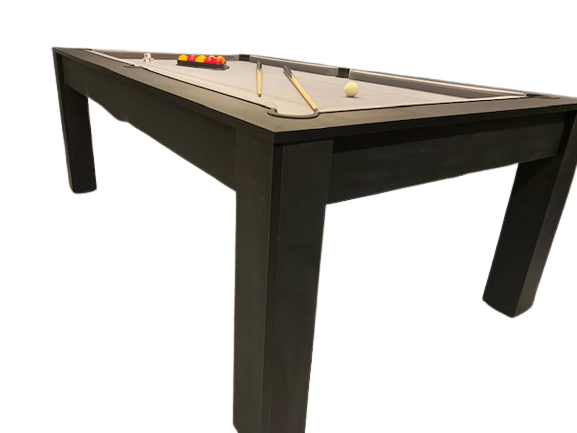Matt Black Pool Dining Table - Superpool Rosetta 7' – Superpool UK