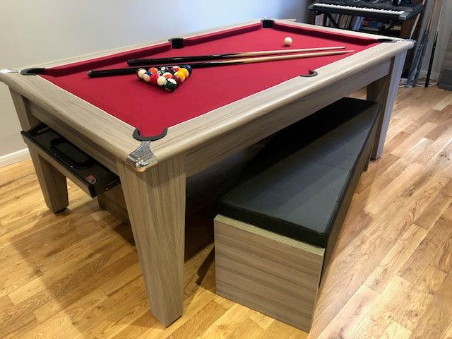 Supreme Driftwood Classic Pool Dining Table – Superpool UK